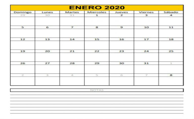 ️ Calendario ?en Excel 2020 English # 507