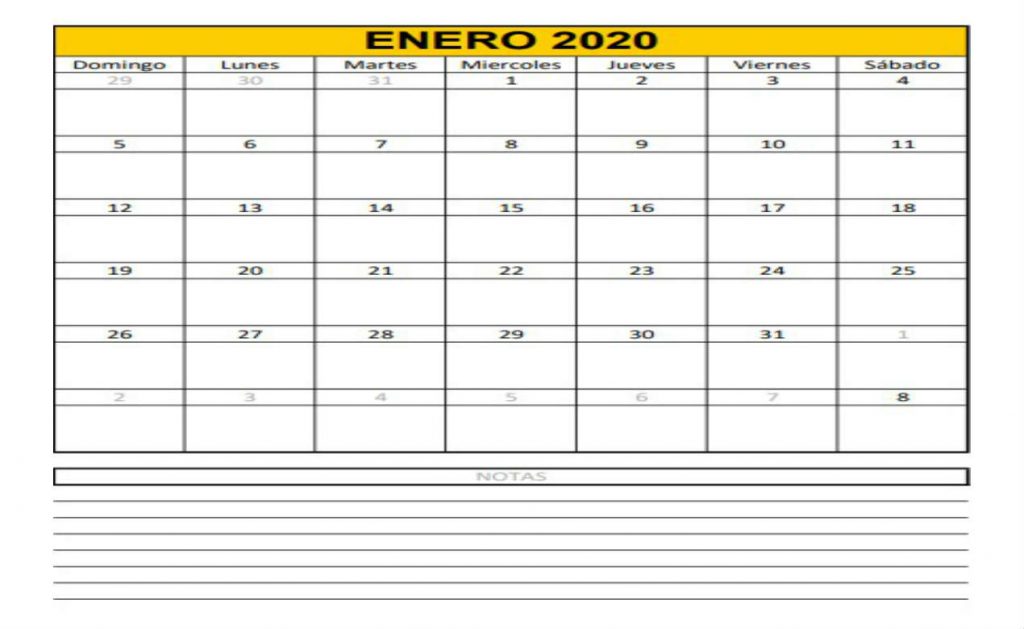 ️ Calendario ?en Excel 2020 English # 507